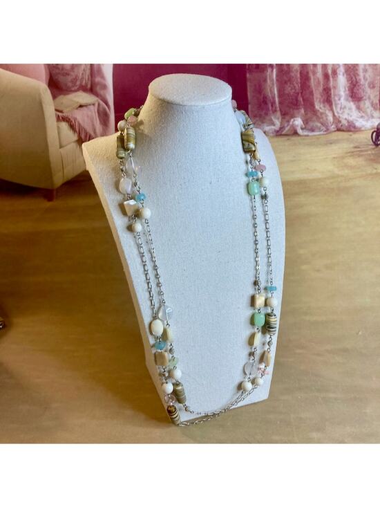 Lia Sophia | Jewelry | 035 Y2k Lia Sophia Mixed Media Long Station ...